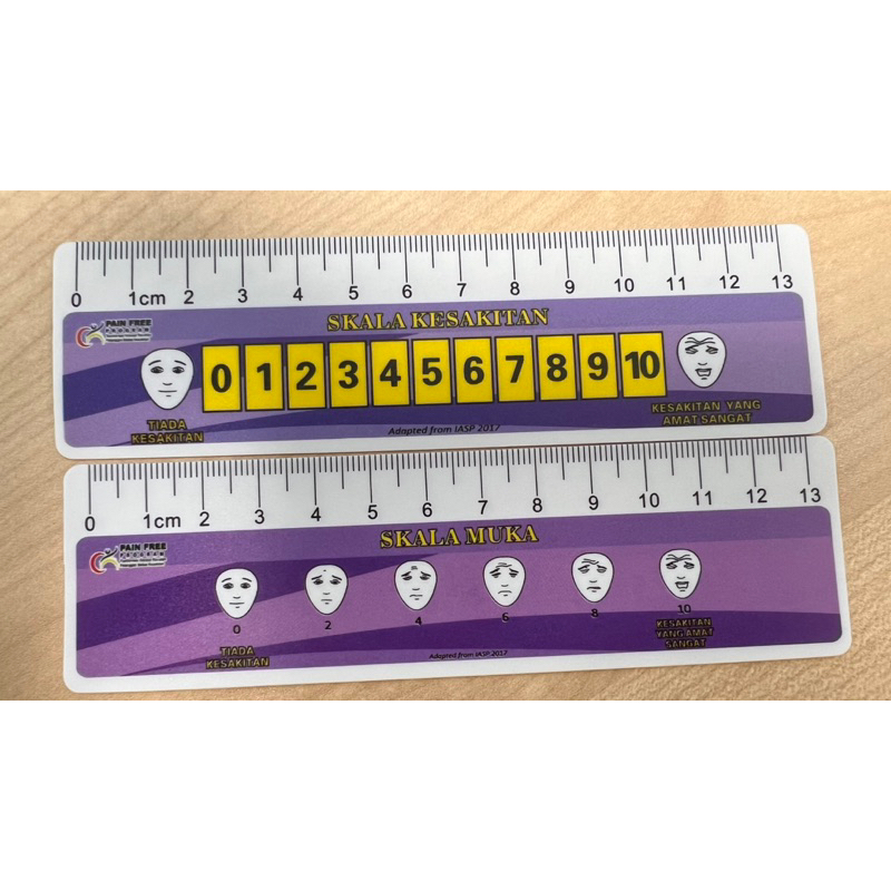 Ruler Pain Score Pembaris Skala Kesakitan | Shopee Malaysia