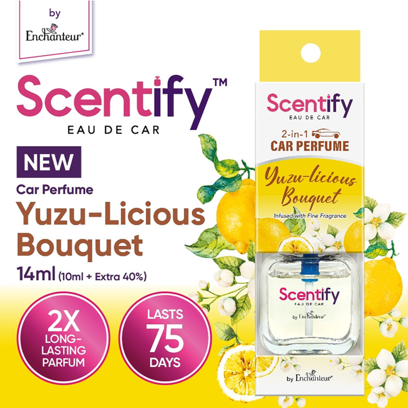 Scentify Car Perfume 2in1 14ml Scarlet Ruby Aquatic Symphony Parfum Penyegar Kereta Enchanteur ...
