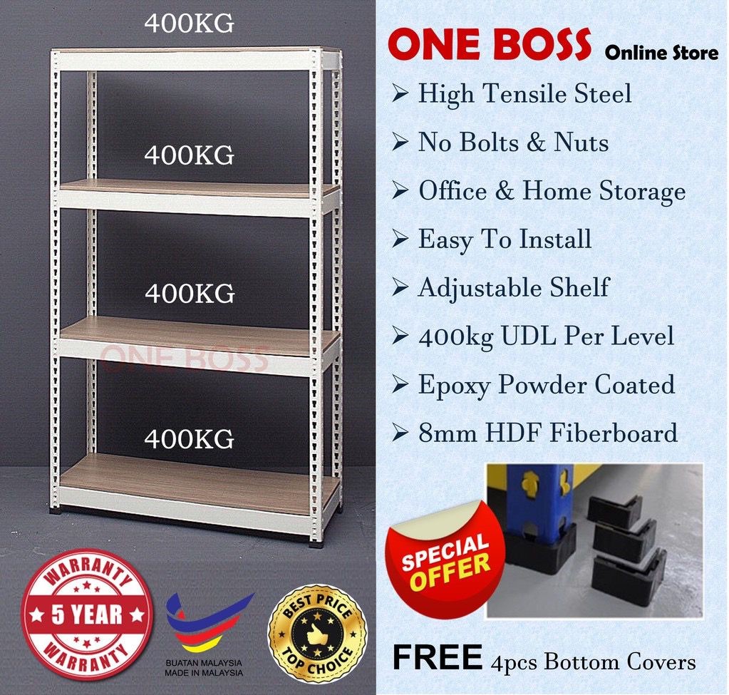 1BOSS Beige Heavy Duty Boltless Rack Warehouse Store Office File Home ...