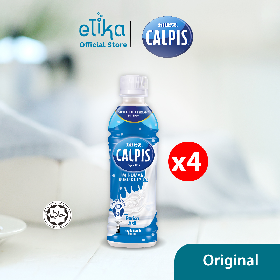 Calpis Cultured Milk Grape/Mango/Original/Strawberry (350ml x 4 Bottles ...