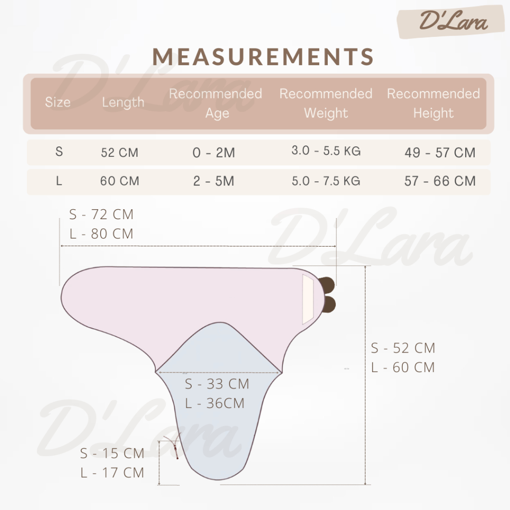D'LARA Newborn swaddle | Instant swaddle | Swaddle baby | Swaddle wrap ...