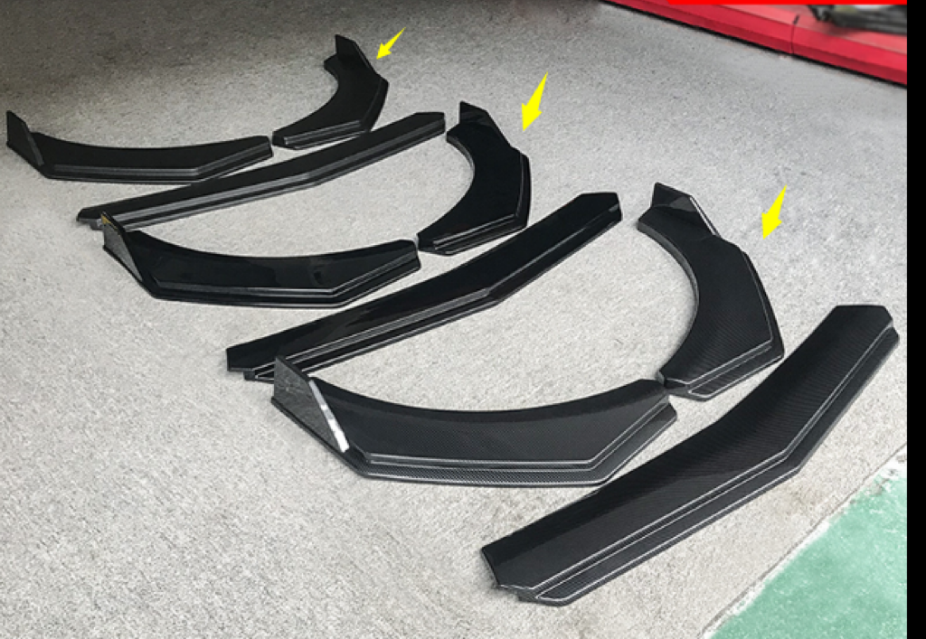 💥NEW💥 Car Universal Front Bumper Diffuser Lip Wrap Angle Splitters ...