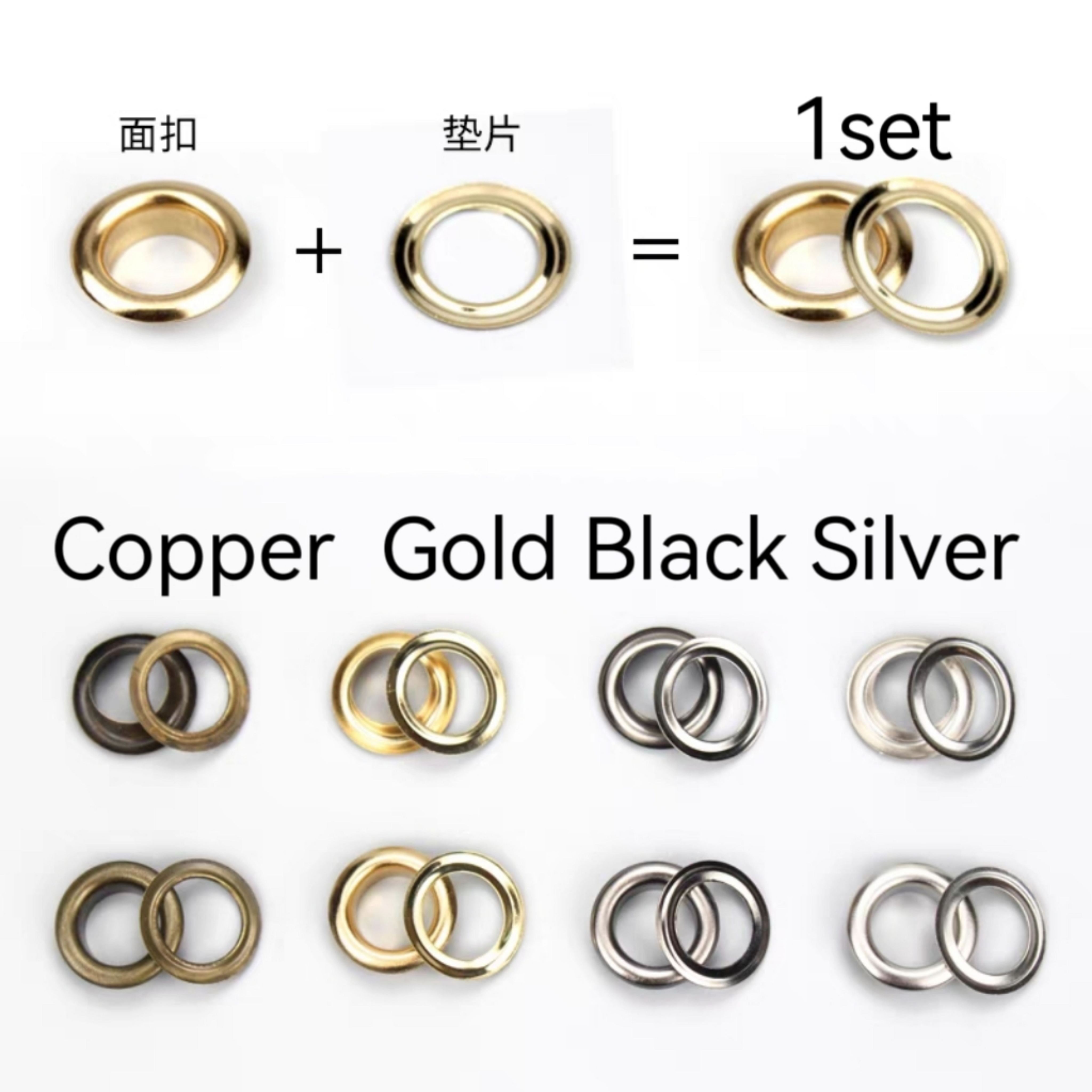 Various Size Eyelet Ring (6mm/10mm/12mm/17mm/20mm)鸡眼气眼Accessories Bag ...