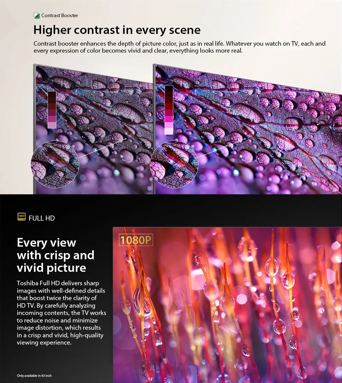 [2024 NEW] Toshiba 43" Direct LED Smart TV 1080P Full HD Wi-Fi ...