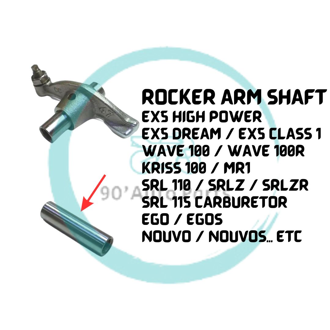 ROCKER ARM SHAFT ROCKER ARM PIN EX5 DREAM WAVE 100 WAVE 100R KRISS 100 ...
