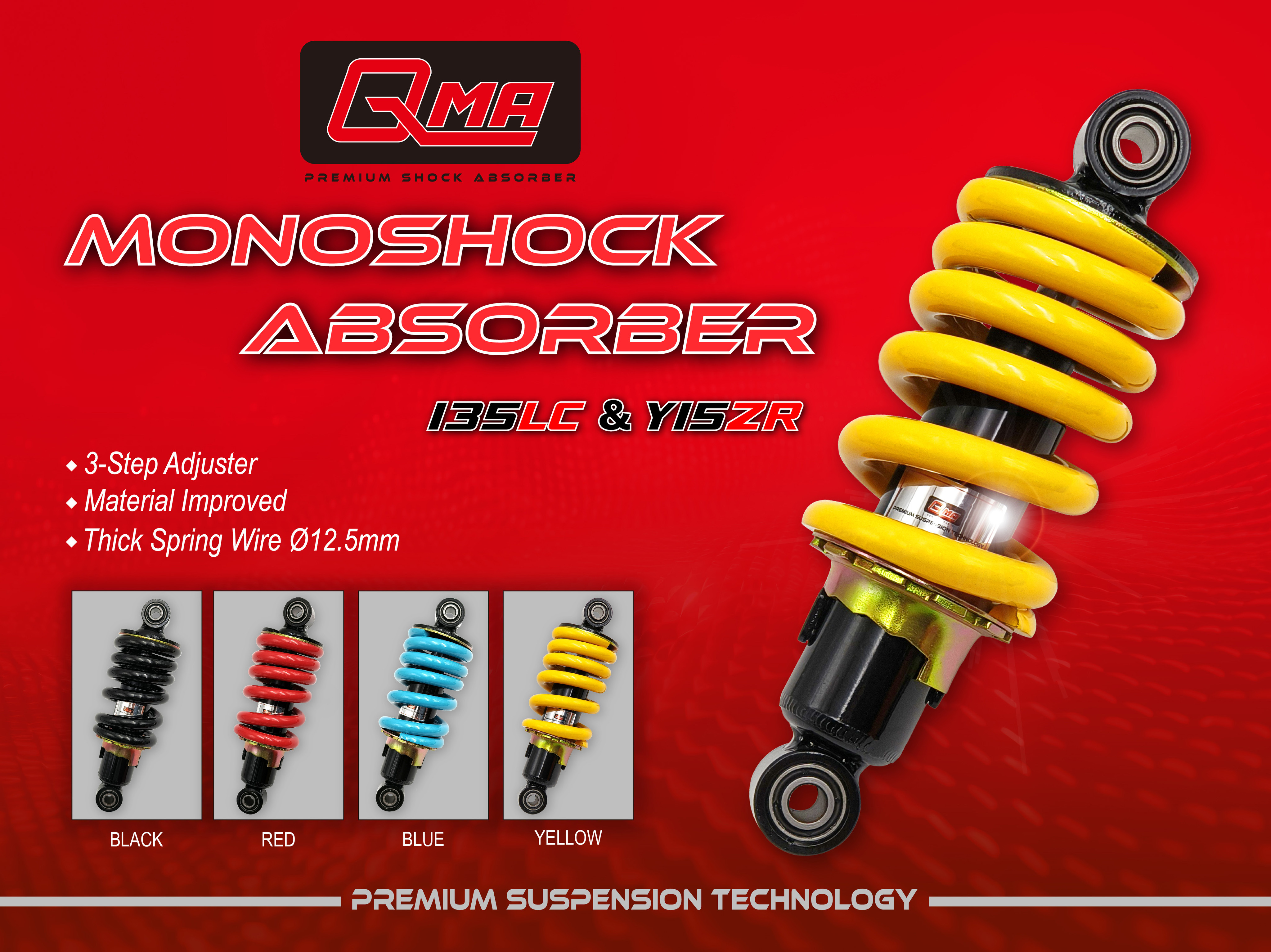 YAMAHA LC LC135 135 LC135ES V1 V2 V3 V4 V5 V6 V7 V8 SHOCK MONOSHOCK ...