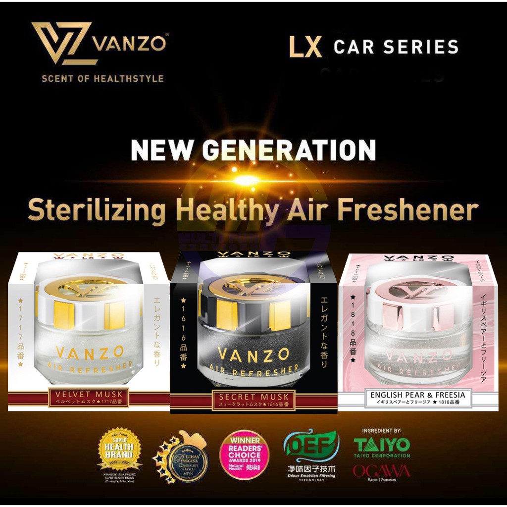 Vanzo Car Perfume Car Air Freshener Car Refresher Refill Pewangi Kereta ...