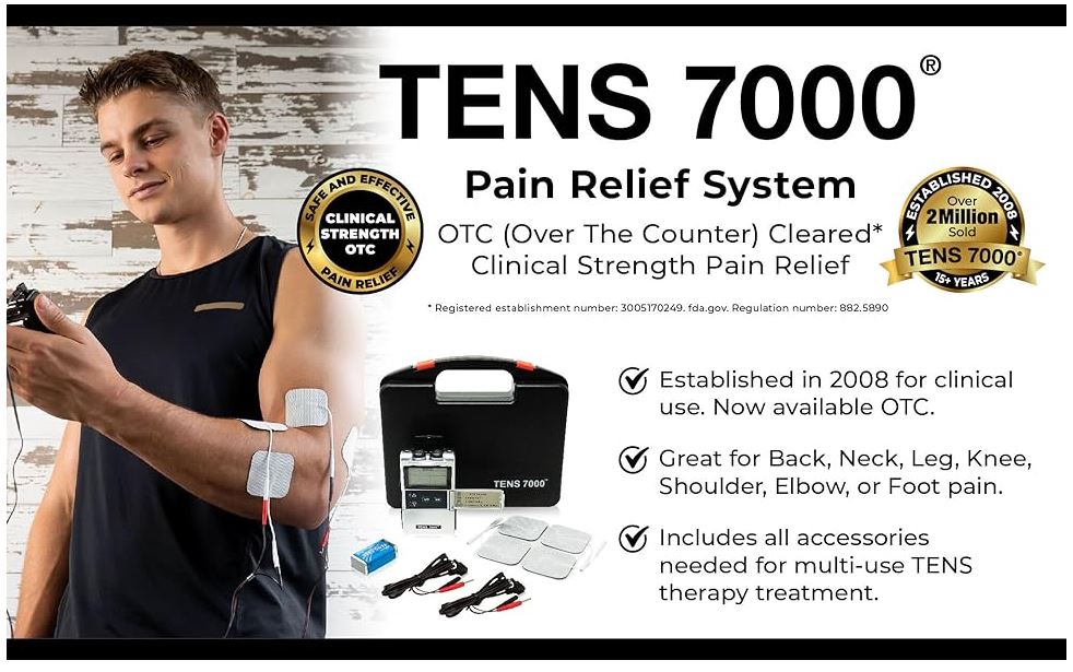 TENS 7000 Digital TENS Unit with Accessories - TENS Unit Muscle ...