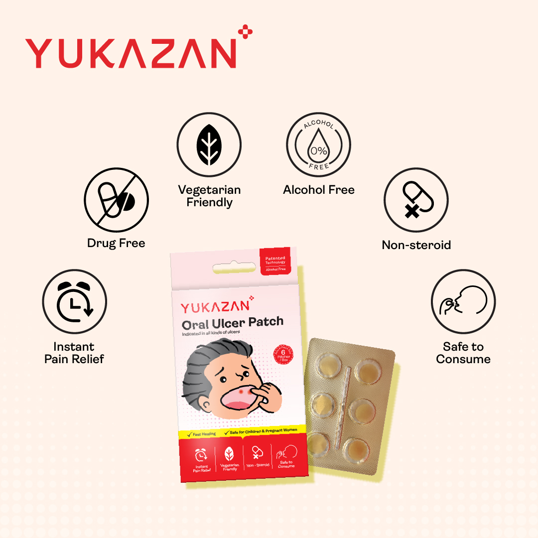 Yukazan Oral Ulcer Patch (6 pieces) - For all kind of oral & canker ...