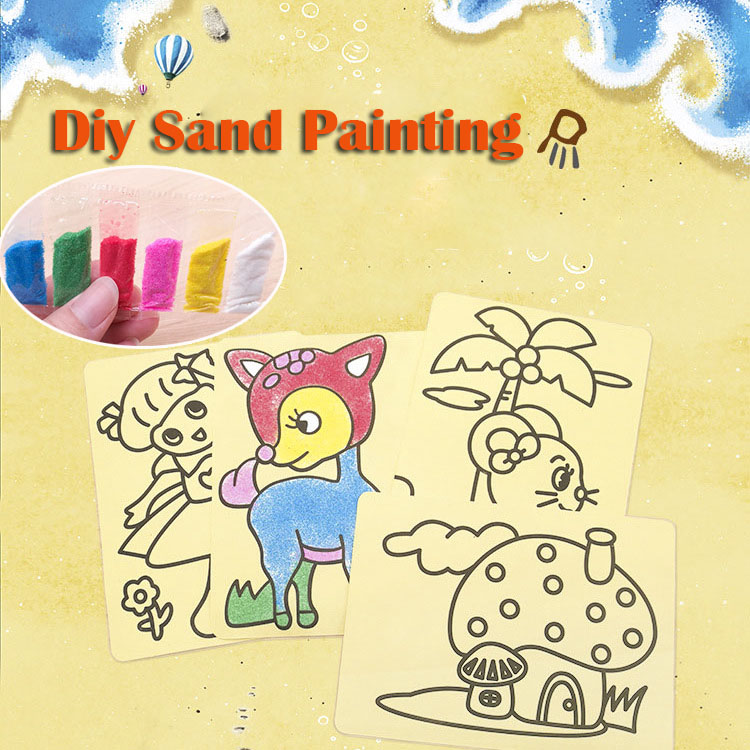 SAND ART A5 Size DIY Early Learning hand craft for kids Reward Door ...