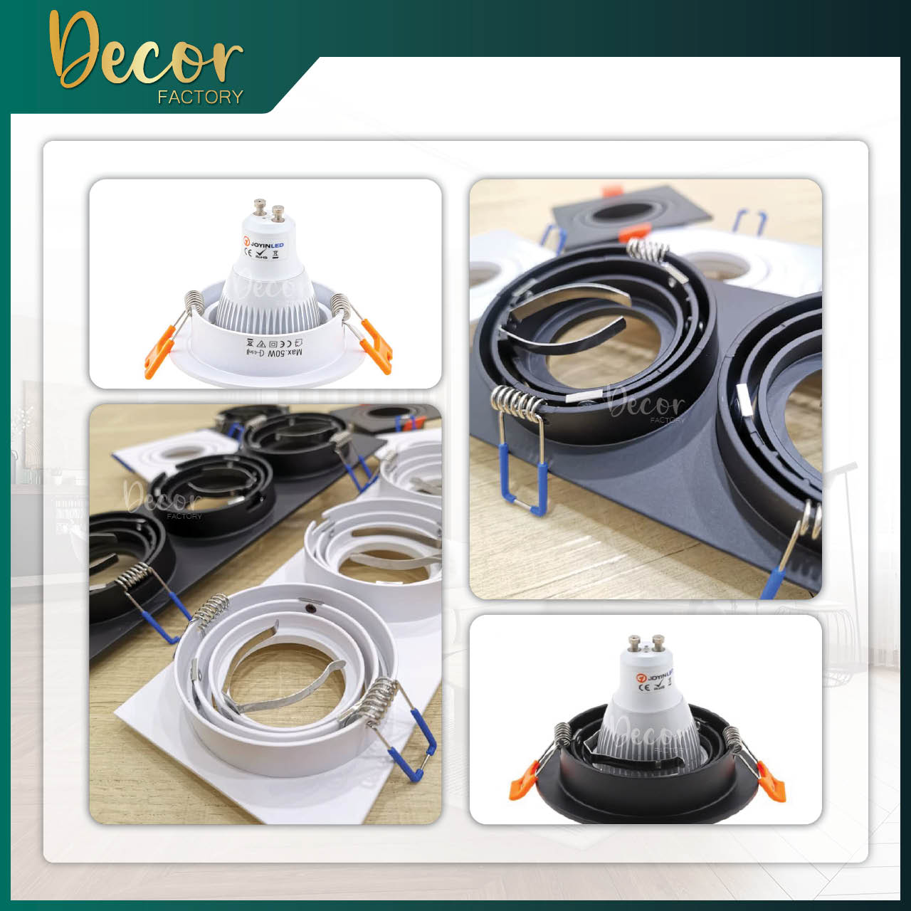 LED Eyeball Fitting Recessed Spotlight GU10 MR16 Casing Eye ball Frame ...