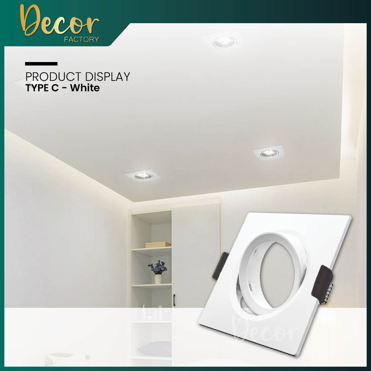 LED Eyeball Casing GU10 Eyeball Fixture Die Cast Aluminium Recessed ...