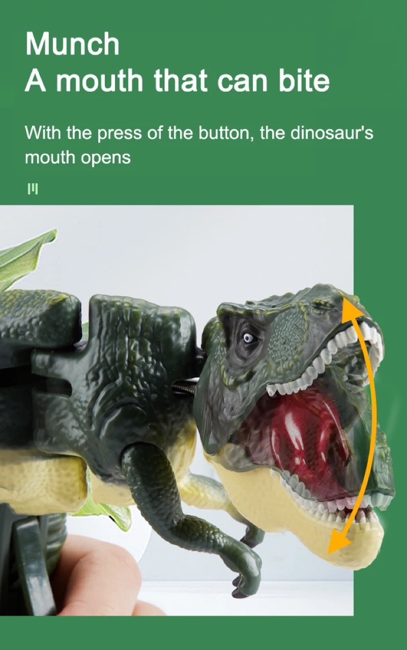 Dinosaur Bite Decompression Dino Toy Creative Hand-operated Telescopic ...