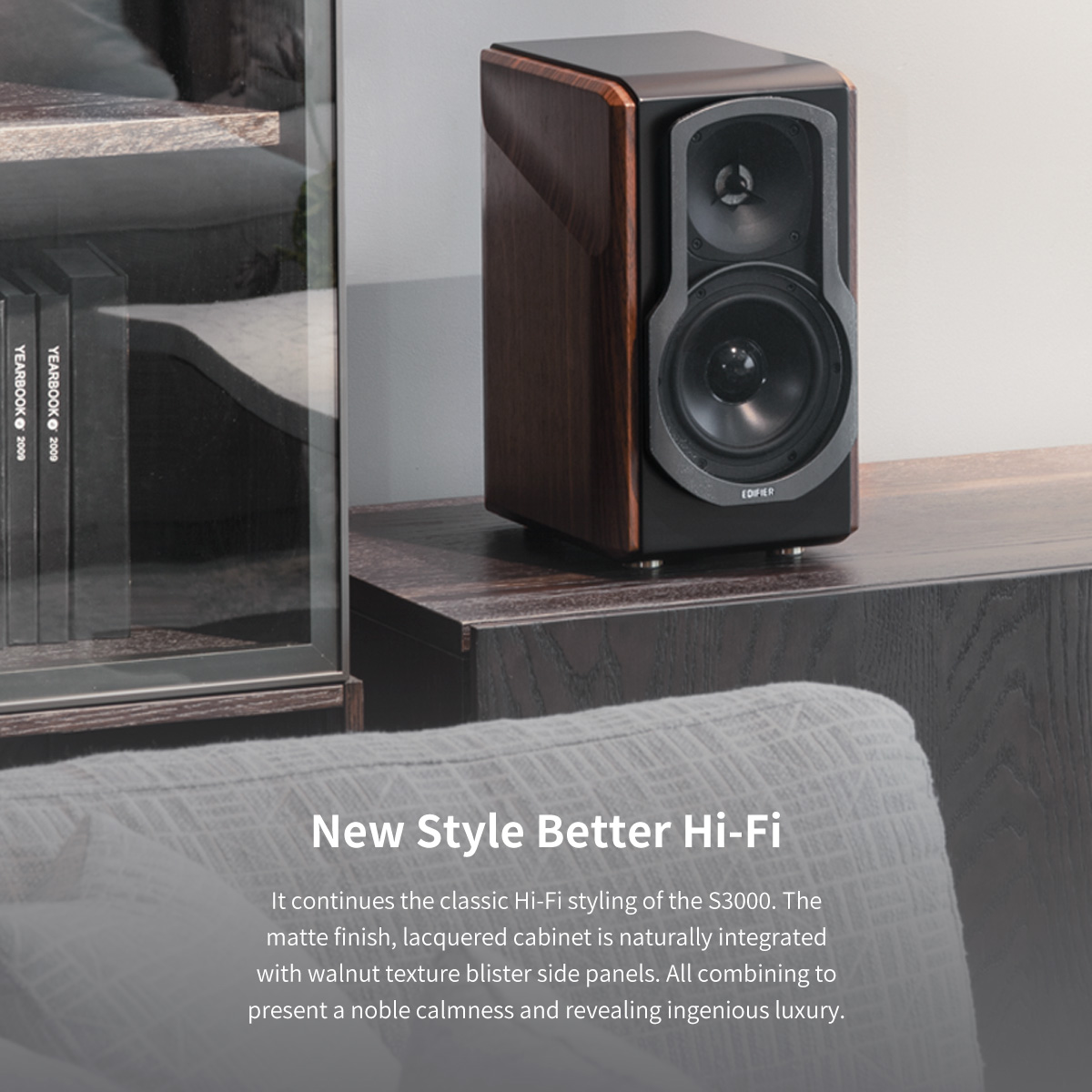 Edifier S2000 MKIII New Classic Hi-Fi Active Speaker with Hi-Res Audio ...