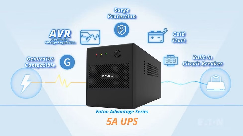 Eaton 5A Uninterrupted Power Supply UPS 700VA ~ 2200VA | Backup Battery ...