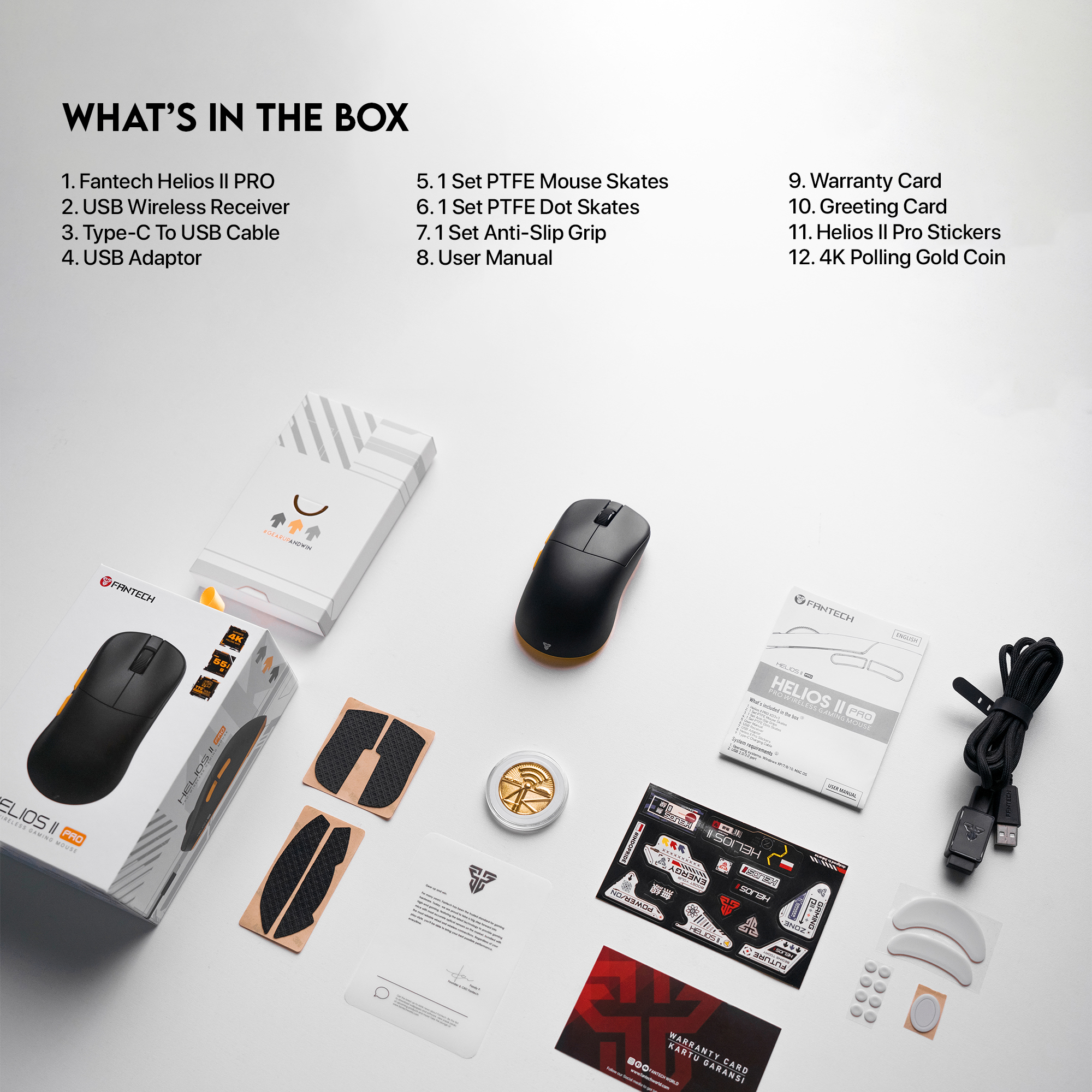 Fantech HELIOS II PRO XD3 V3 Ultra LIGHTWEIGHT Gaming Mouse with 4K ...