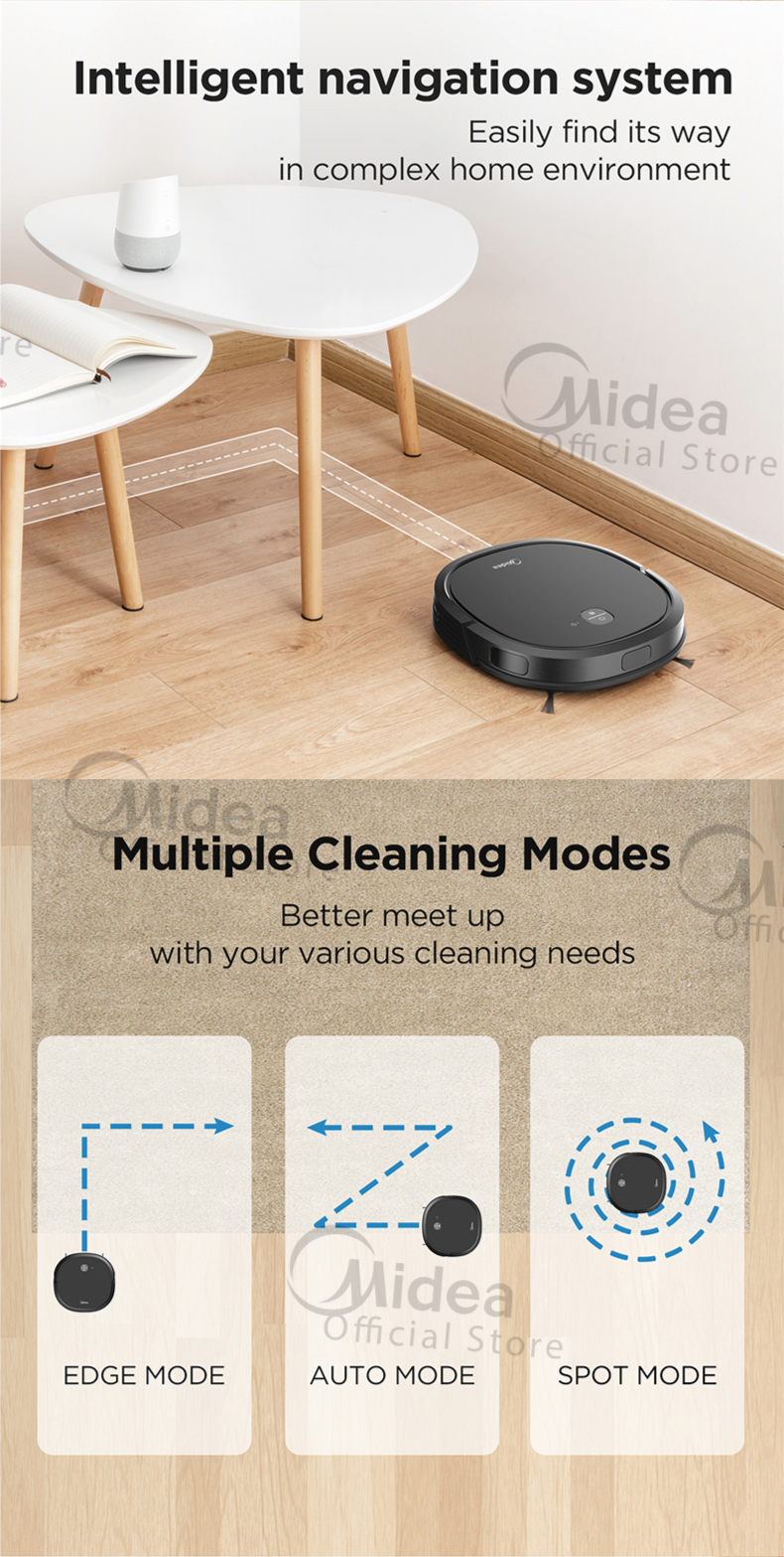 [ FREE SHIPPING ] Midea MVC-M3L Robot Vacuum Cleaner With Multiple ...
