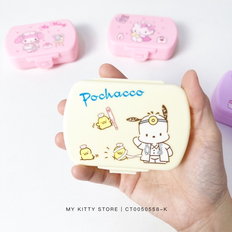 Hello Kitty My Melody Portable Medicine Box Kuromi Cinnamoroll Pochacco ...