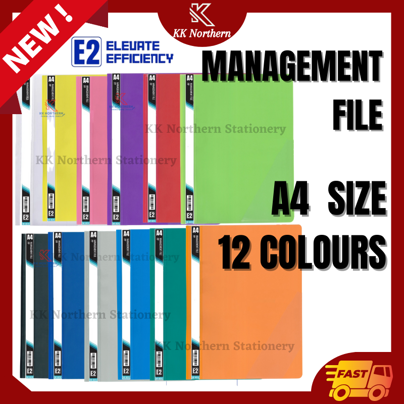 E2 A4 Management File MF-807A Fail Report (Extra Thick) Paper Fastener ...