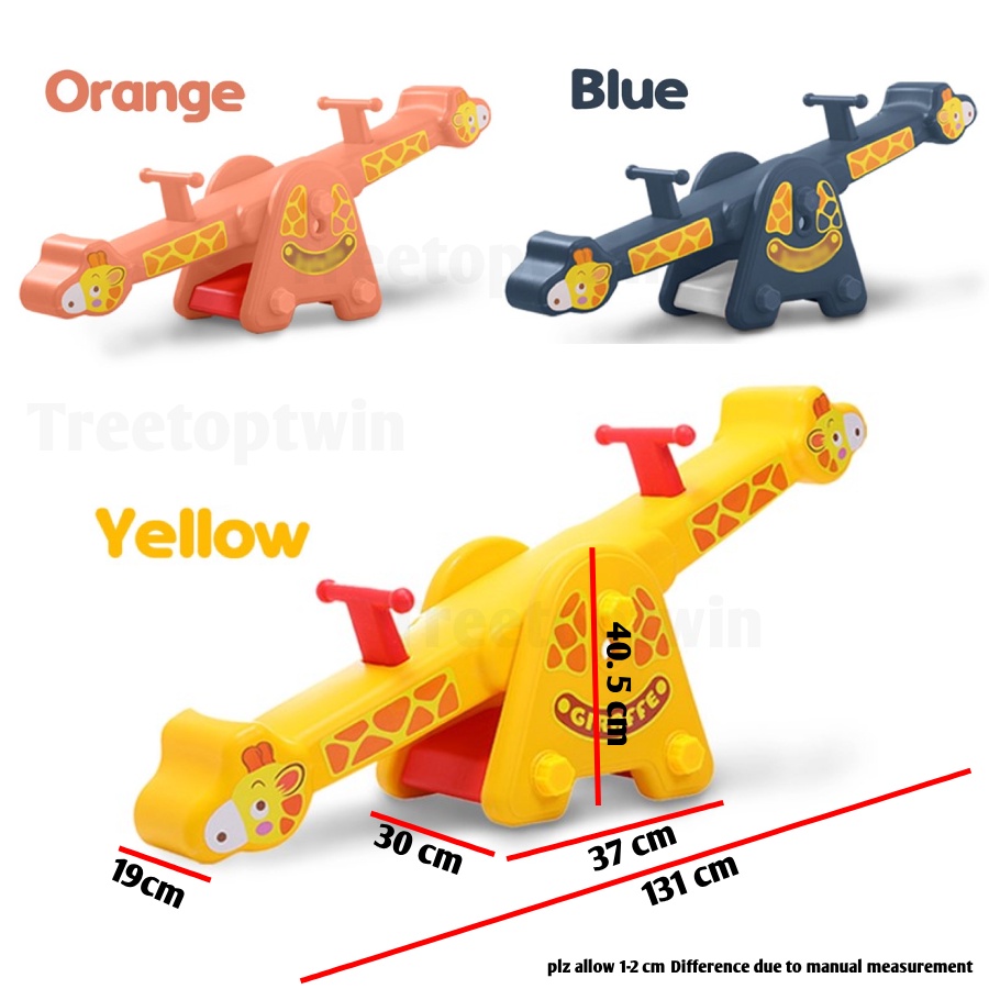GIRAFFE SEESAW Rocking Jongket Kids Playground Seesaw Jongkang Jongkit ...