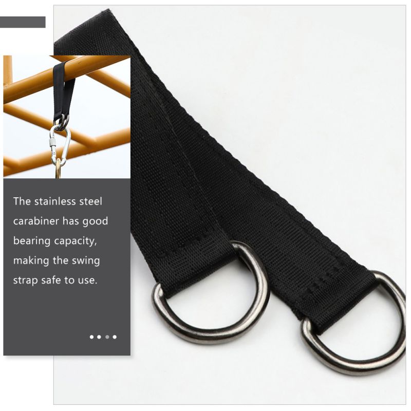 Ready Stock💥Tree Swing Strap with D-ring Hook Ring Hanging Straps Swing Connecting Belt for ...