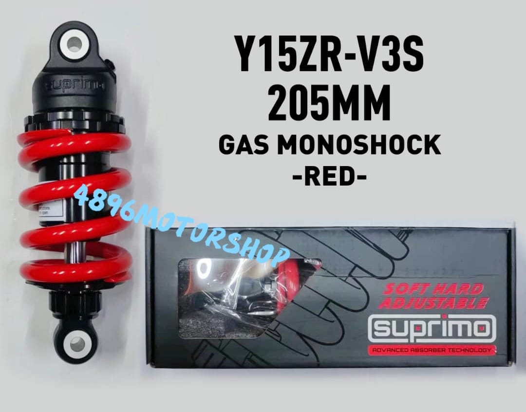 SUPRIMO MONOSHOCK YAMAHA LC135 Y15ZR V1 V2 Y16ZR LC 135 Y15 Y16 ADJUSTABLE RACING REAR MONO ...
