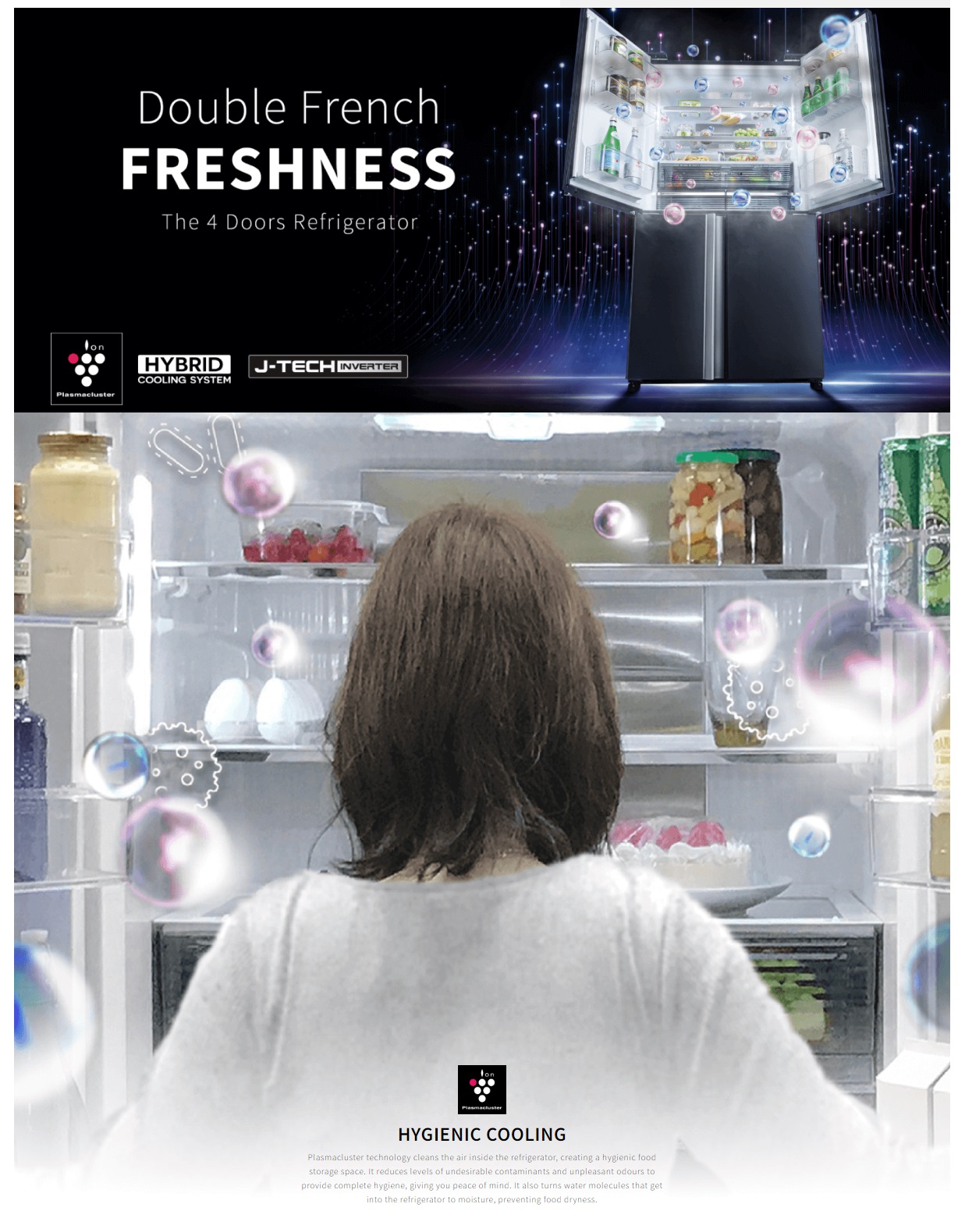 Sharp Avance Refrigerator 4 Door Inverter 700L Fridge 4 Doors Peti ...