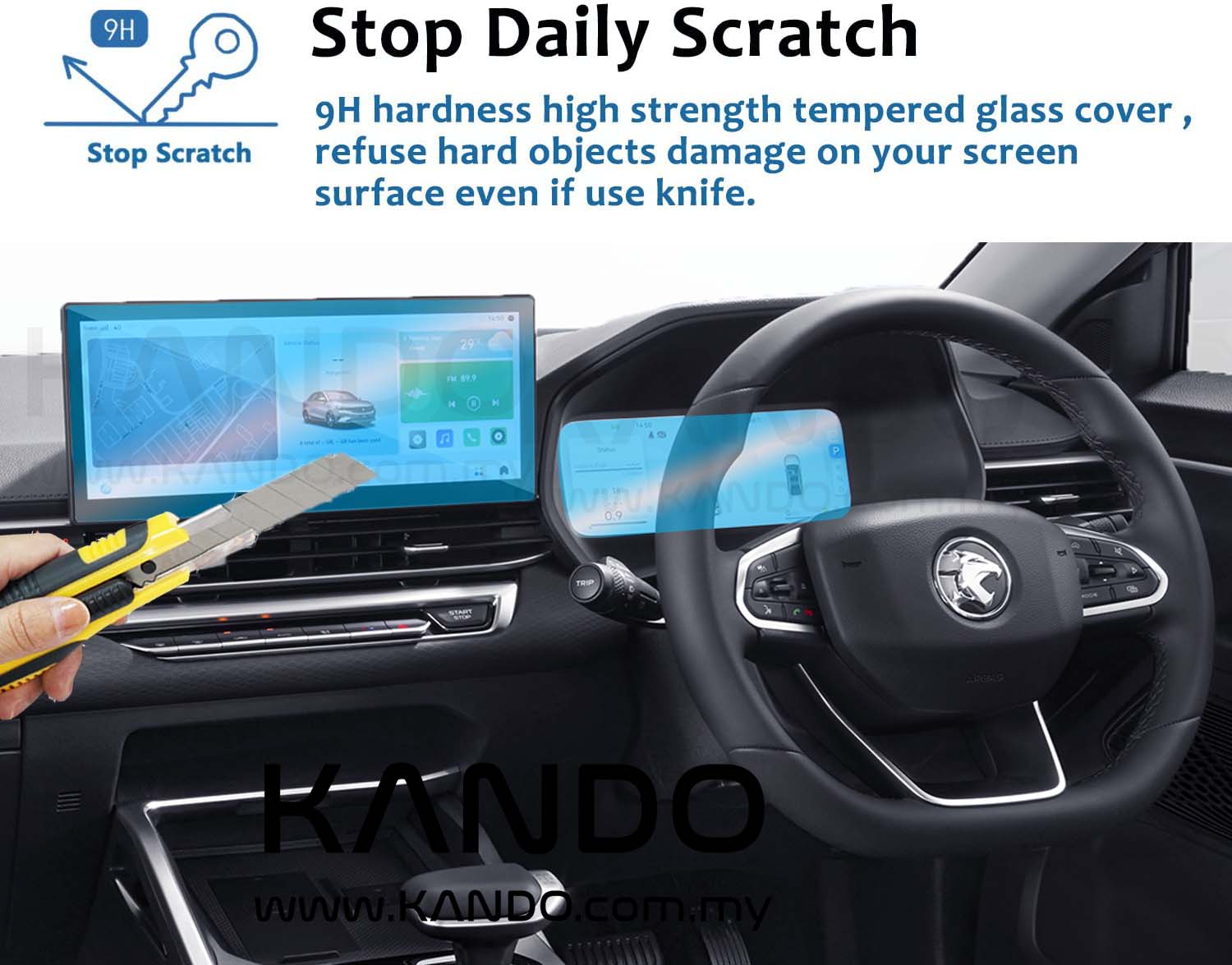 Proton S70 Tempered Glass Protector Proton S70 GPS Screen Proton S70 ...