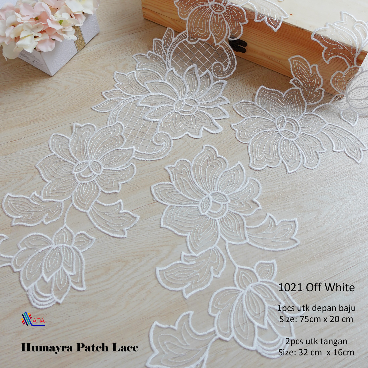 Humayra Patch Lace Set Lace Sulam Bunga Treding Lace Sulam Ariesya lace ...