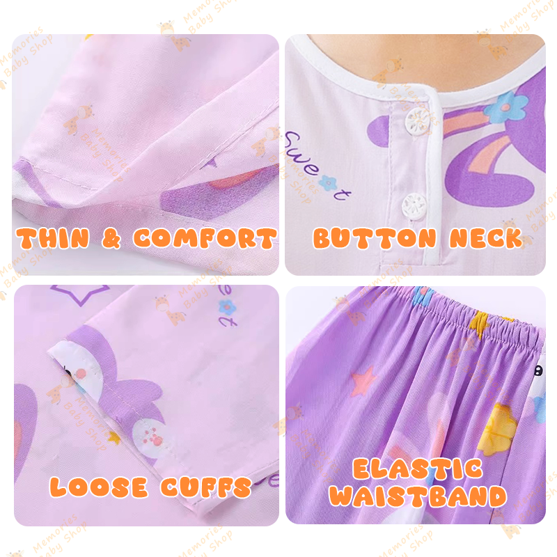 Baby Children Kids Pajamas Set Cool Sejuk Baby Children Kids Pajamas ...