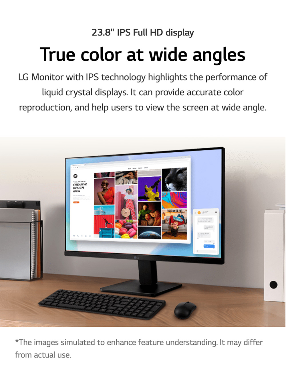 LG 24" 24MR400 IPS FHD AMD FreeSync™ 100Hz 5ms 3-Side Borderless ...