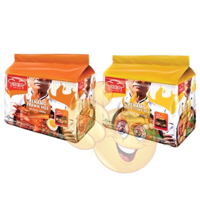 Red Chef Penang Prawn Mee/ White Curry Mee (4'sx90g) - New Packaging ...