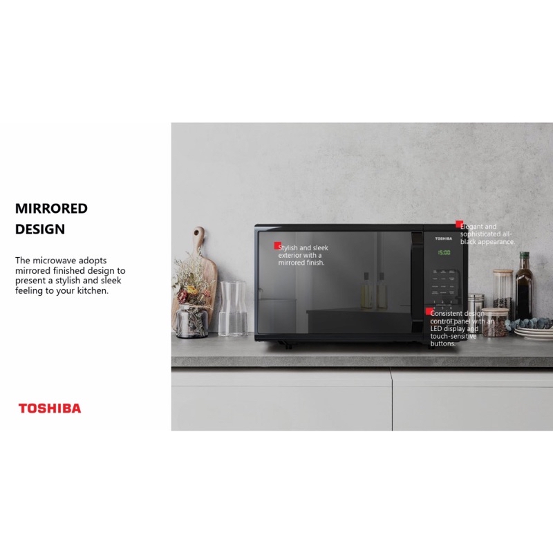 Toshiba Microwave Oven 25L Capacity MM-EM25PF(BM) | Shopee Malaysia
