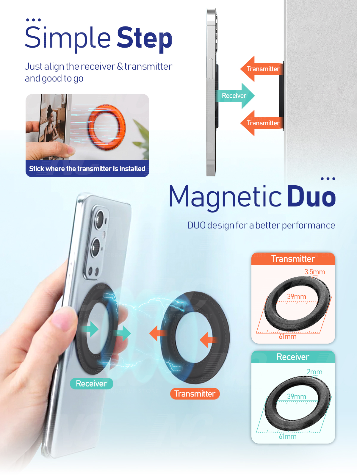 Strong Magnetic Ring for Wireless Charging – Ultra-Thin & Universal Fit ...