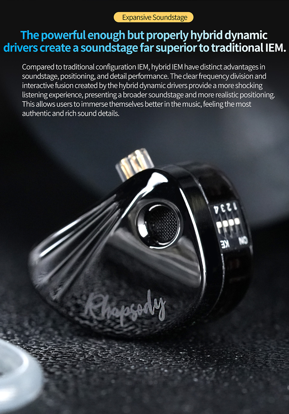 CCA Rhapsody 2DD+4BA Hybrid IEM HiFi In Ear Earphone Wired Earbuds With ...