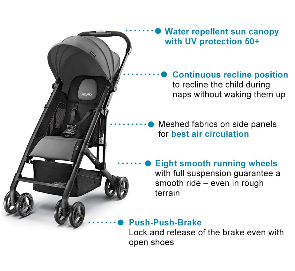 BNB [FREE Gift] RECARO Easylife Compact Stroller - Ruby Red | Shopee ...