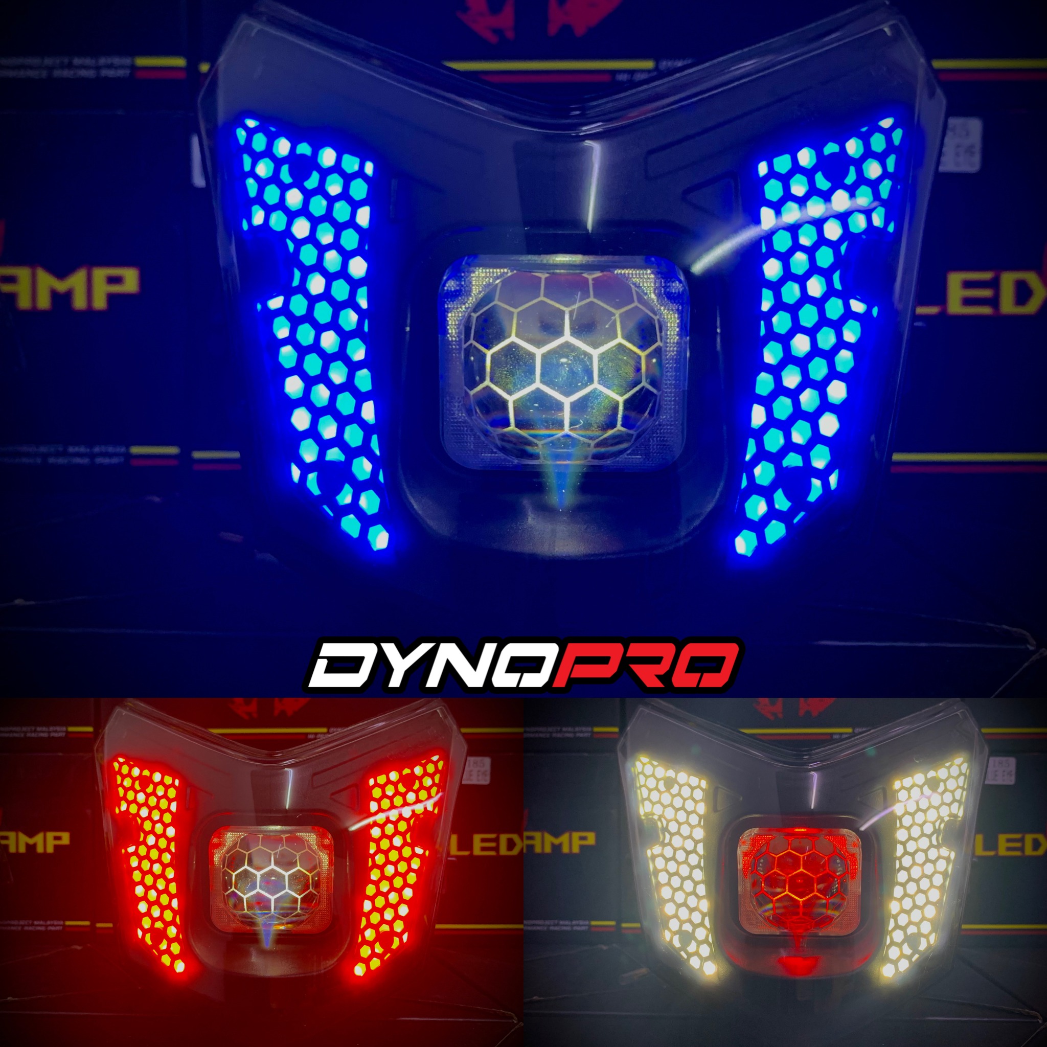 SYM VF3I 185 DYNOPRO VENOM LED HEAD LAMP ORIGINAL LAMPU DEPAN VENOM 6 ...