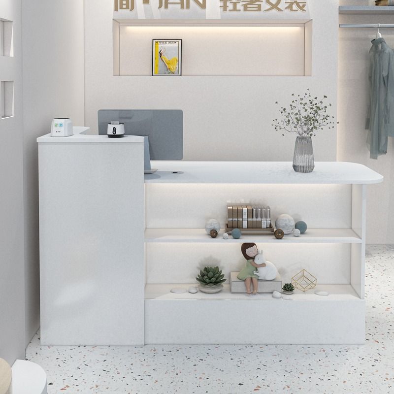 Cashier counter clothing store front desk women's clothing store small ...