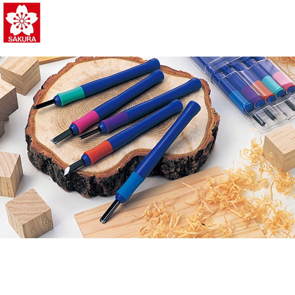 Sakura 5 Piece Art Carving Tool EHT-5G ( Made In Japan ) | Shopee Malaysia