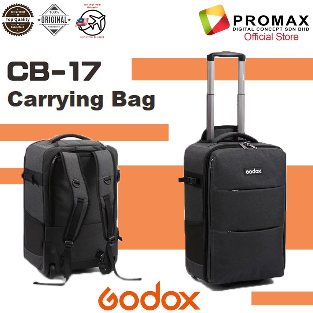 Ready Stock!! GODOX CB17 CARRYING BAG PORTABLE TRAVELLING CASE BACKPACK ...