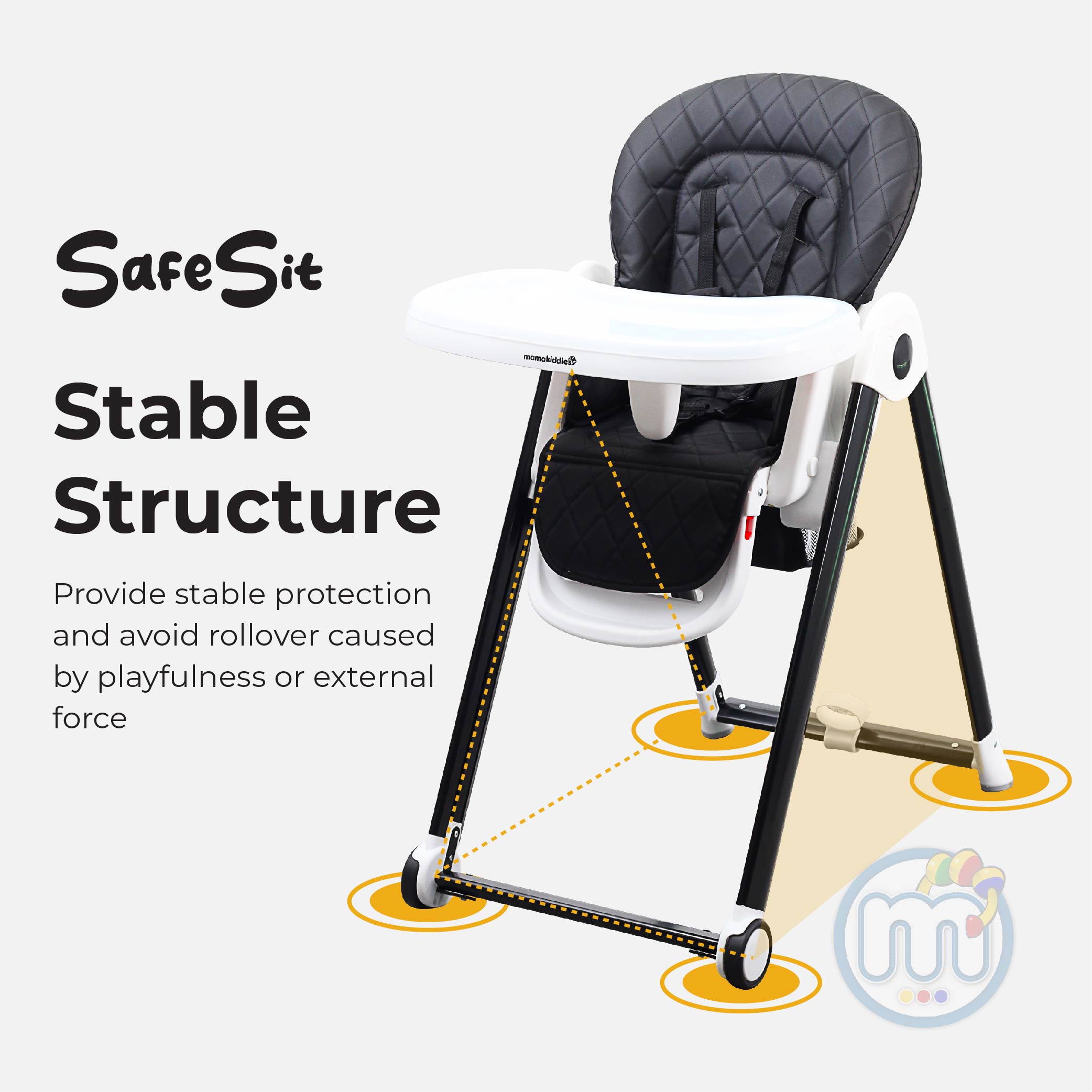 [🔥HOT SALE🔥]Mamakiddies Multifunction Baby High Chair Height Adjustable ...