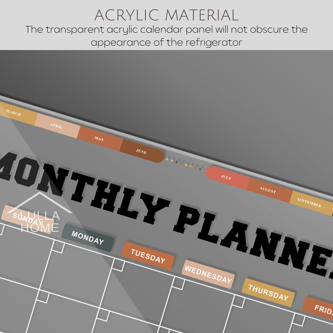 LullaHome Refrigerator Magnetic Daily Weekly Monthly Planner Calendar ...