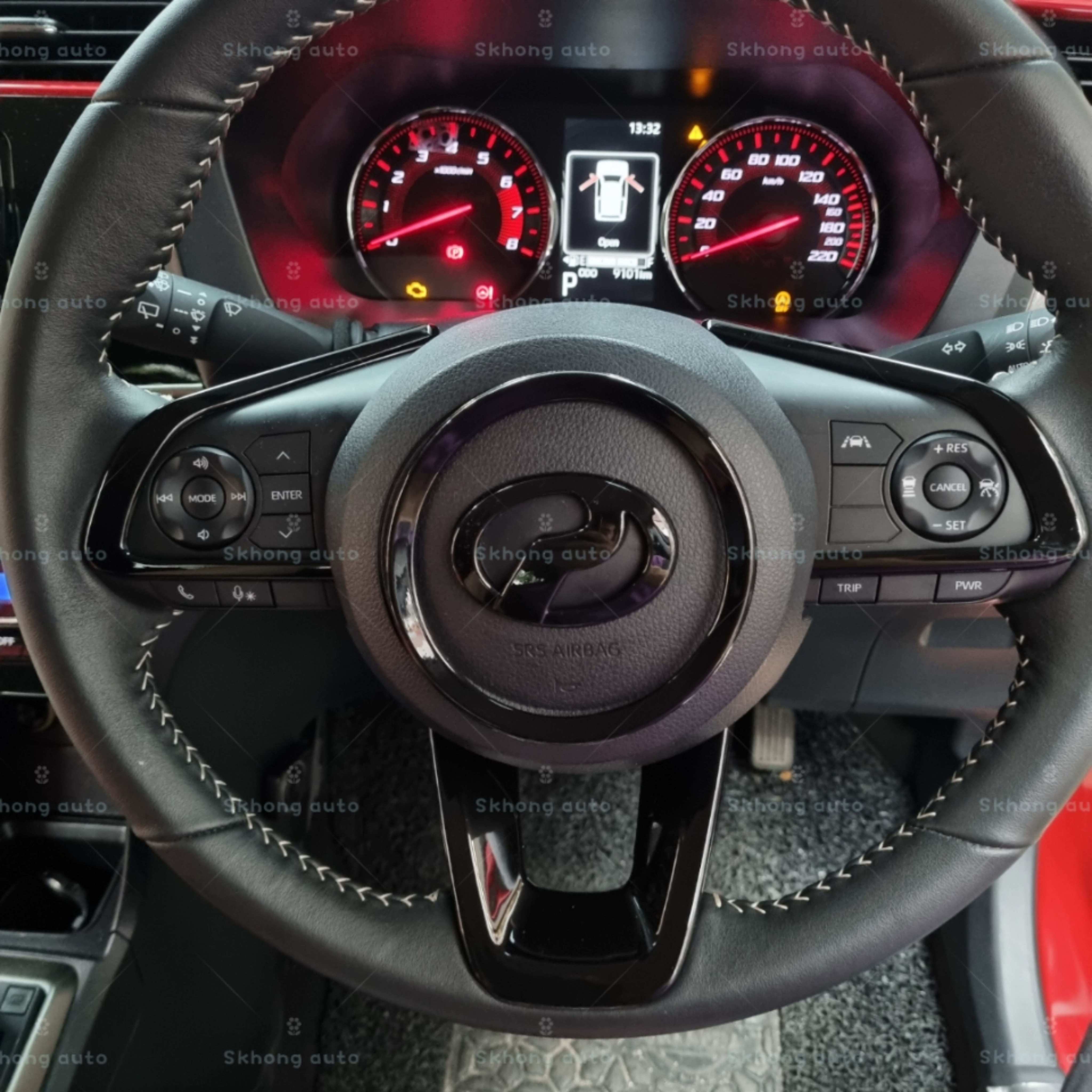 Perodua myvi gen3 gm3 2021-2025 carbon fiber steering wheel frame cover ...