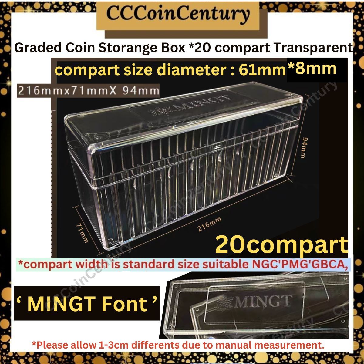 【READY STOCK KL】Graded Coin Collections Storange Box (10/20slots) NGC ...