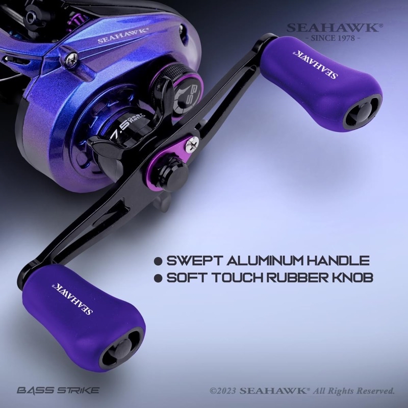 2024 SEAHAWK BASS STRIKE FISHING REEL 103HSL | Shopee Malaysia
