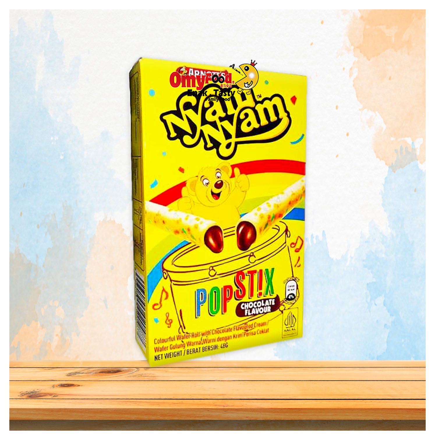 [Buy 2 50% OFF][Exp 10/2024]48g Arnott's Nyam Nyam Pop Stik Chocolate ...