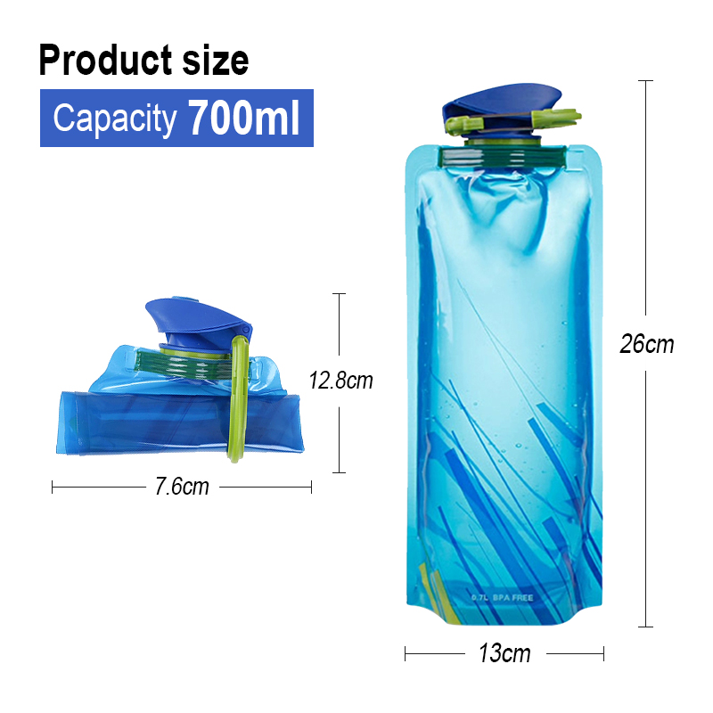 2L Foldable Water Bottle Outdoor Water Bottles Collapsible Soft Flask ...