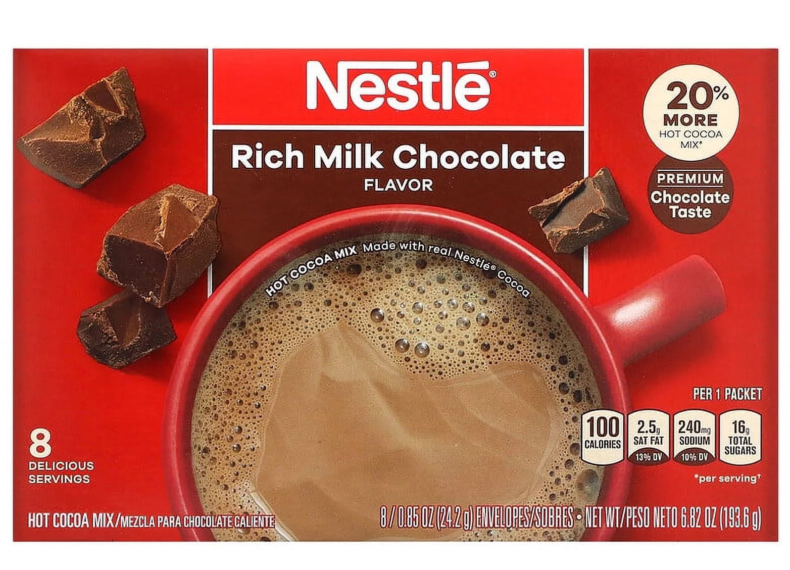 🇺🇸 Nestle Hot Cocoa Mix (Zero/ Rich Milk Chocolate/ Mini Marshmallows ...