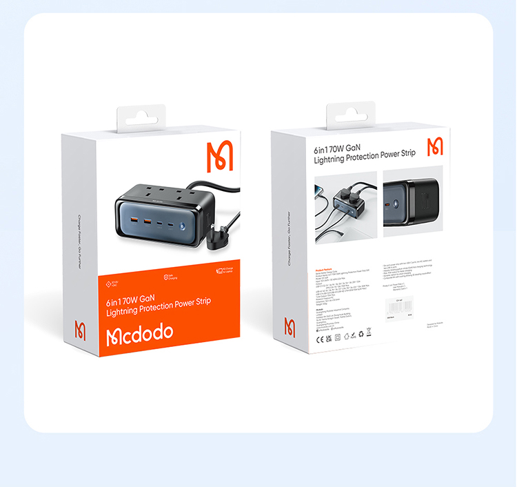 【1Yr Warranty】 MCDODO 70W 2C+1A+1AC or 2C+2A+2AC GAN Lightning ...