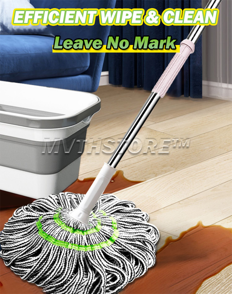 Twist Mop With Wringer Microfiber Strip For Floor Cleaning Wringing Mop ...